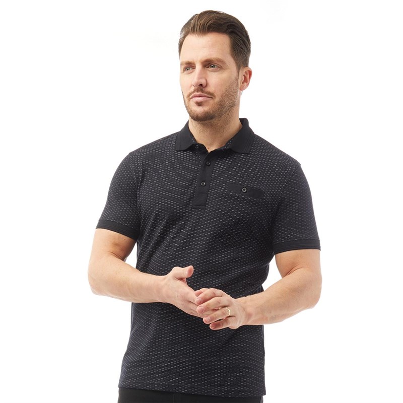 Bench Mens Mata Polo Black - The Brand Store